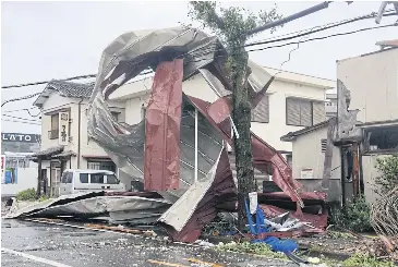 Typhoon Shanshan hits southern region - PressReader