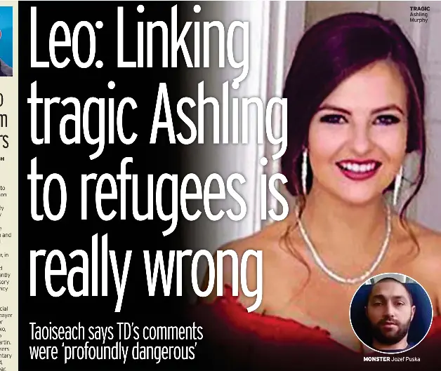 Leo: Linking tragic Ashling to refugees is really wrong - PressReader