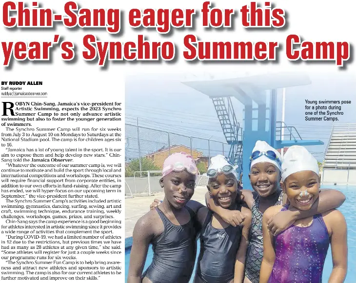 Chin-sang eager for this year’s Synchro Summer Camp - PressReader