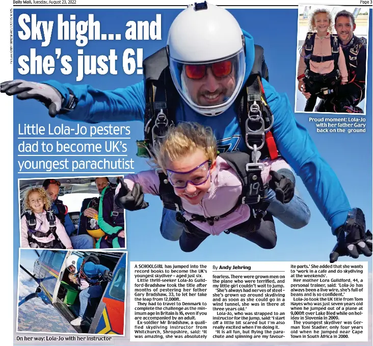Sky high... and she’s just 6! - PressReader