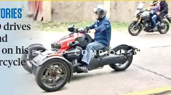 PRRD drives around Digos on his motorcycle - PressReader