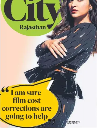 I am sure film cost correction­s are going to help - PressReader