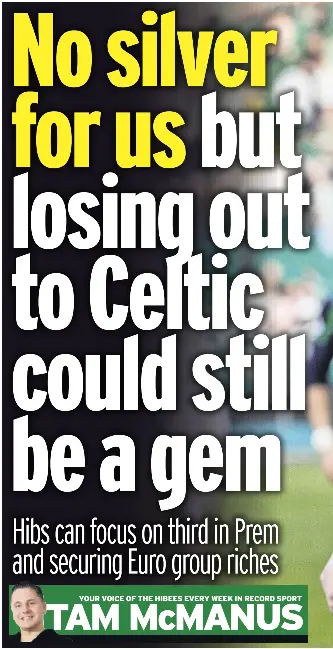 No silver for us but losing out to Celtic could still be a gem - PressReader
