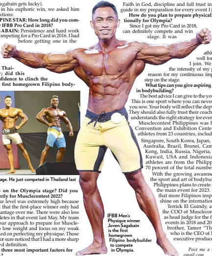 THE FIRST HOMEGROWN FILIPINO BODY BUILDER WINS RIGHT TO COMPETE IN OLYMPIA 2022 well-being ...