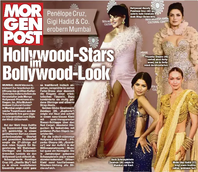 MOR GEN POST Hollywood-Stars im Bollywood-Look - PressReader