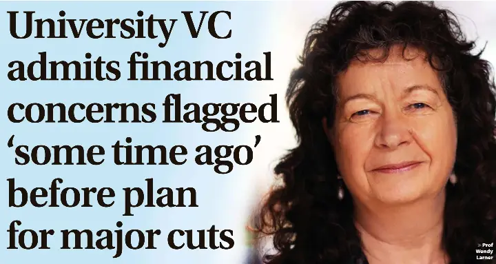 University VC admits financial concerns flagged ‘some time ago’ before plan for major cuts ...