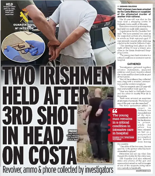 TWO IRISHMEN HELD AFTER 3RD SHOT IN HEAD ON COSTA - PressReader