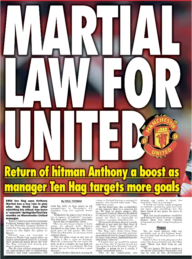 MARTIAL LAW FOR UNITED - PressReader