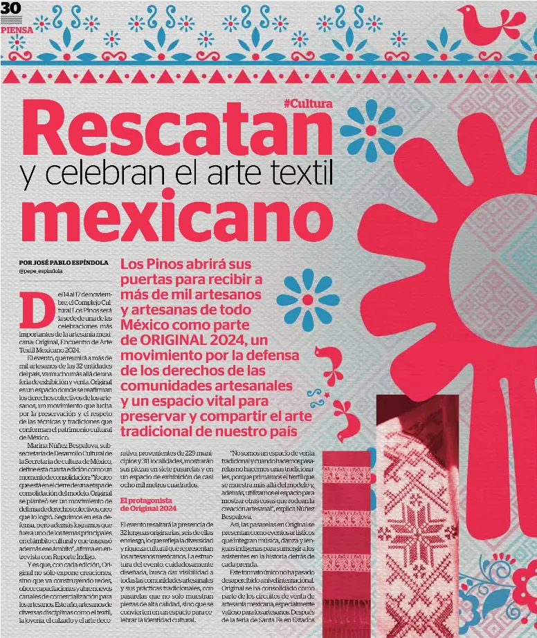 Rescatan y celebran el arte textil mexicano - PressReader