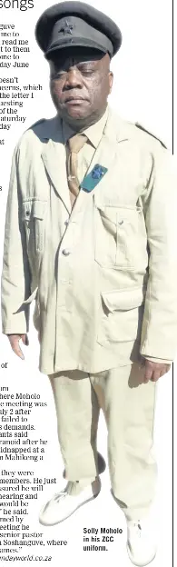 MOHOLO DEFIES ZCC - PressReader