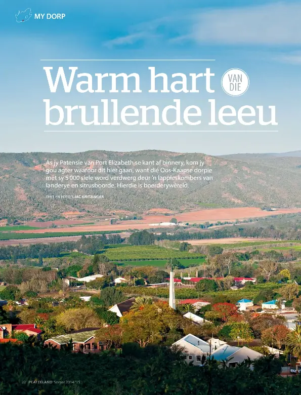 My dorp Geskiedeni­s, lemoene en Ferreiras kraai koning op Patensie ...