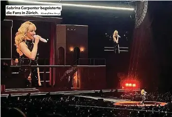 Sabrina Carpenter versexte Zürich mit der Ski-«juno»-pose - PressReader
