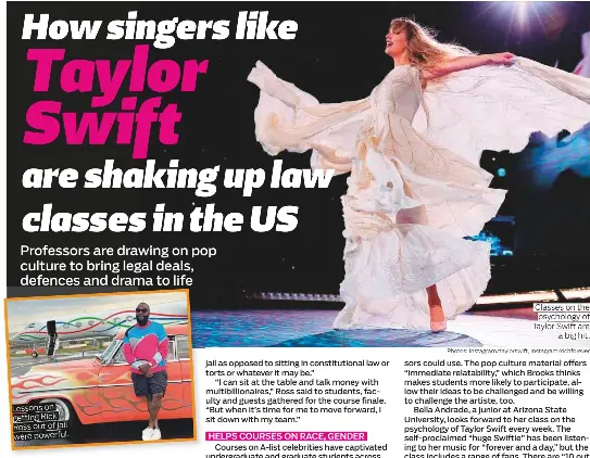 How singers like Taylor Swift are shaking up law classes in the US - PressReader