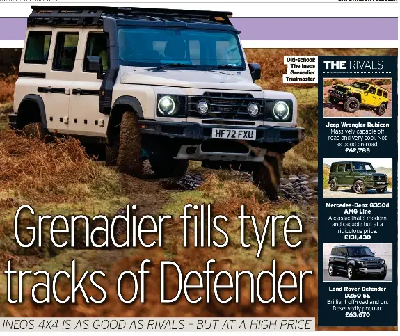 Grenadier fills tyre tracks of Defender - PressReader