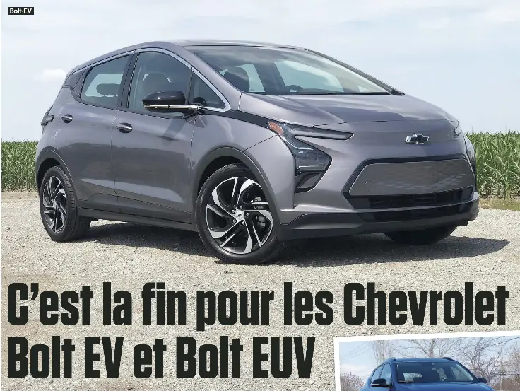 C’est la fin pour les Chevrolet Bolt EV et Bolt EUV - PressReader
