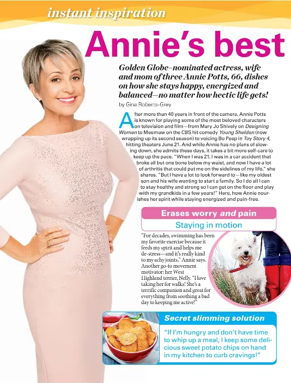 Annie Potts’ keys to bliss - PressReader