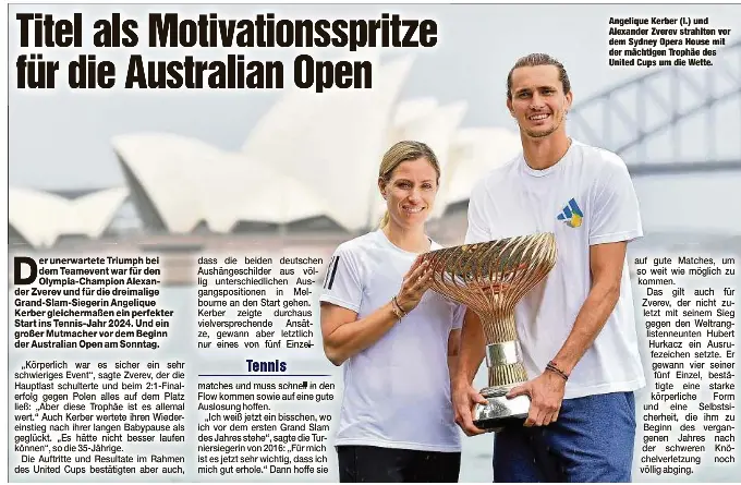 Titel als Motivation­sspritze für die Australian Open - PressReader