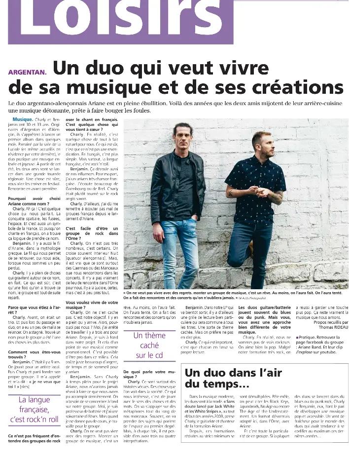 Rencontre rock avec Ariane - PressReader
