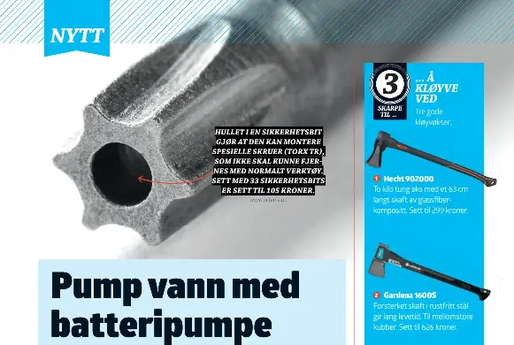 Pump vann med batteripum­pe - PressReader