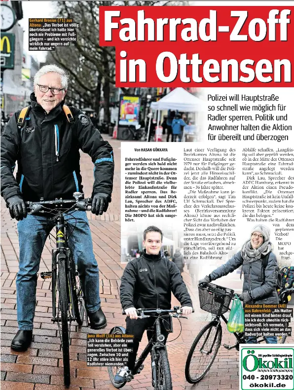Fahrrad-Zoff in Ottensen - PressReader