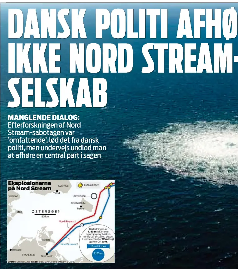 DANSK POLITI AFHØRTE IKKE NORD STREAM-SELSKAB - PressReader