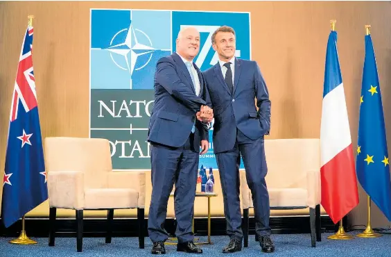Luxon meets Biden at Nato dinner - PressReader