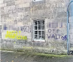 Lecturer labelled as ‘rapist sympathise­r’ targeted by graffiti ...