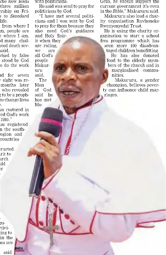 How Makururu overcame blindness to become church leader to meet ED and ...