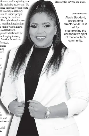Alexia Beckford shares tips to thrive at tech conference­s - PressReader