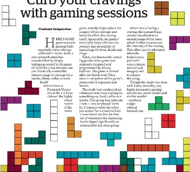 Curb your cravings with gaming sessions - PressReader