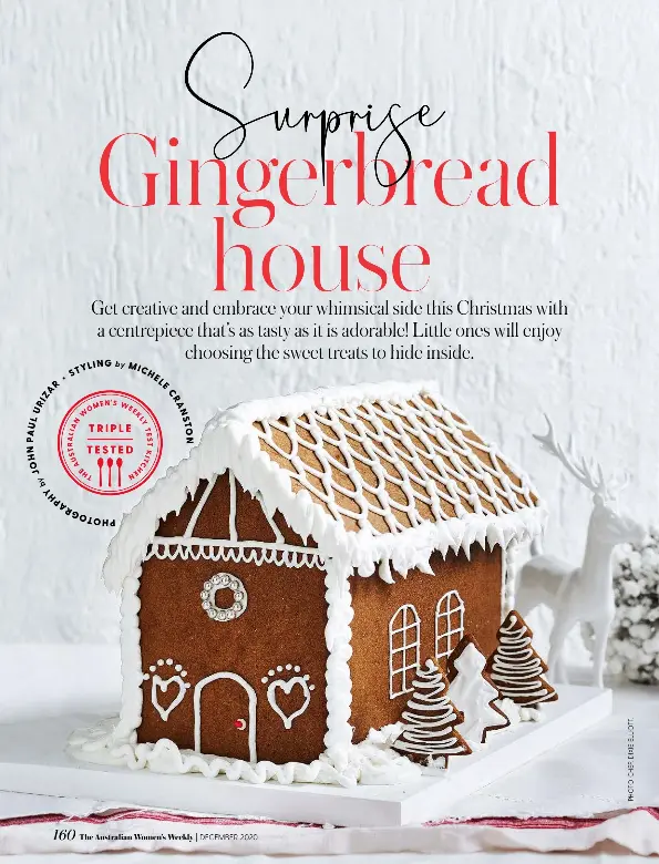 SWEET SURPRISE: a delightful gingerbrea­d house full of candy makes a fun and charming ...