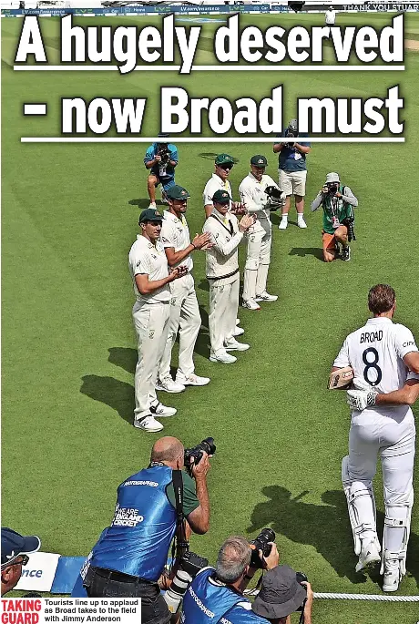 A hugely deserved ovation, then a big six – now Broad must deliver a fitting finale - PressReader