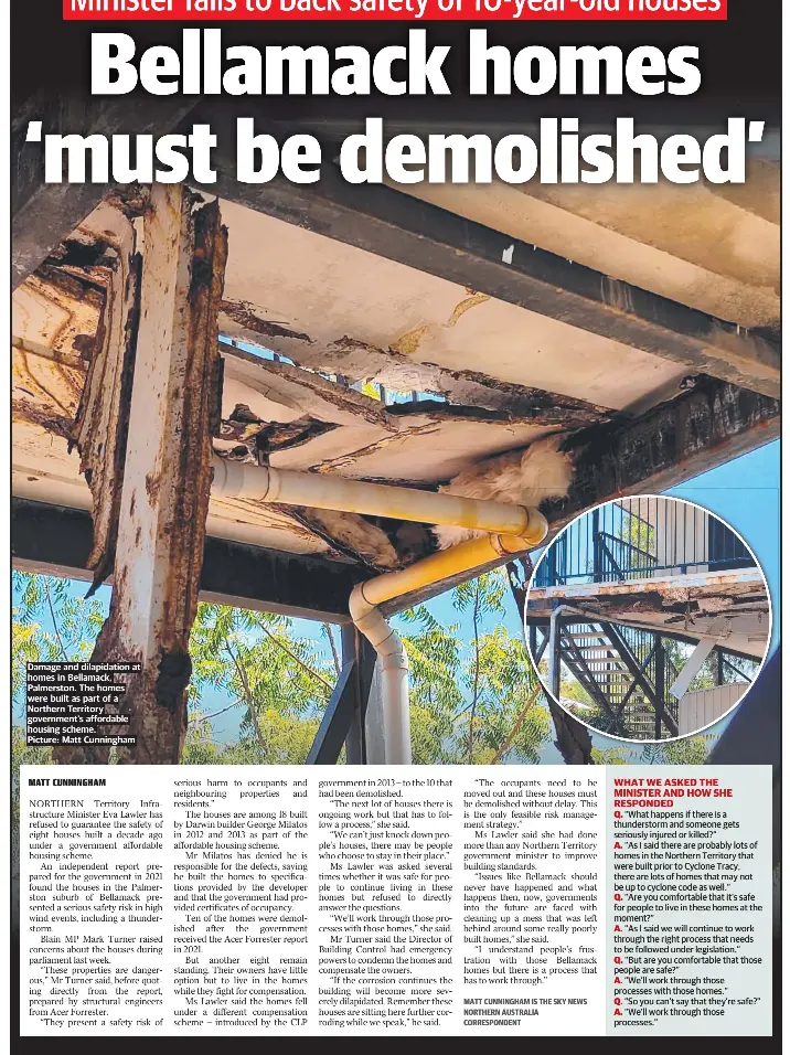 Bellamack homes ‘must be demolished’ - PressReader