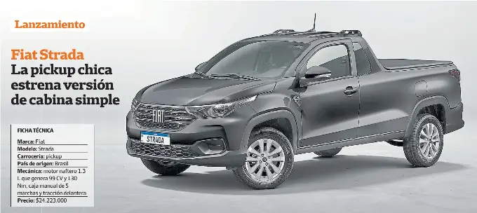 La pickup chica estrena versión de cabina simple - PressReader