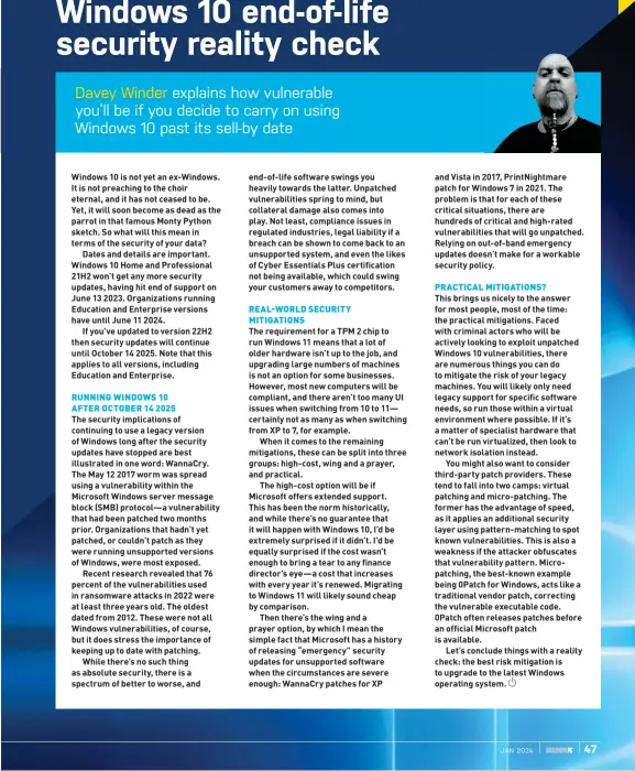Windows 10 end-of-life security reality check - PressReader
