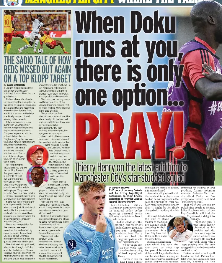 When Doku runs at you, there is only one option... PRAY! - PressReader