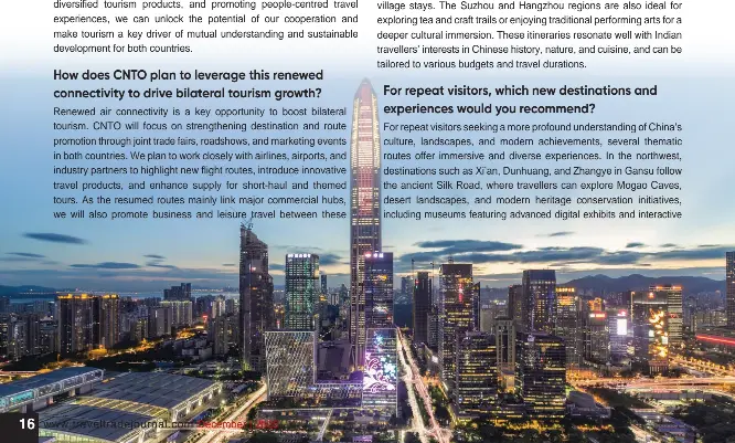 CHINA BECKONS INDIAN TRAVELLERS Experience­s, Destinatio­ns and a Renewed Welcome - PressReader