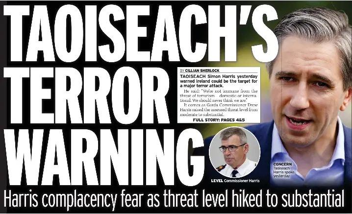 TAOISEACH’S Terror warning - PressReader