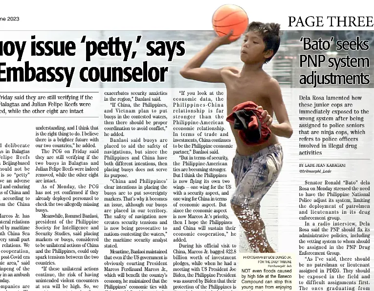 Buoy issue ‘petty,’ says Embassy counselor - PressReader