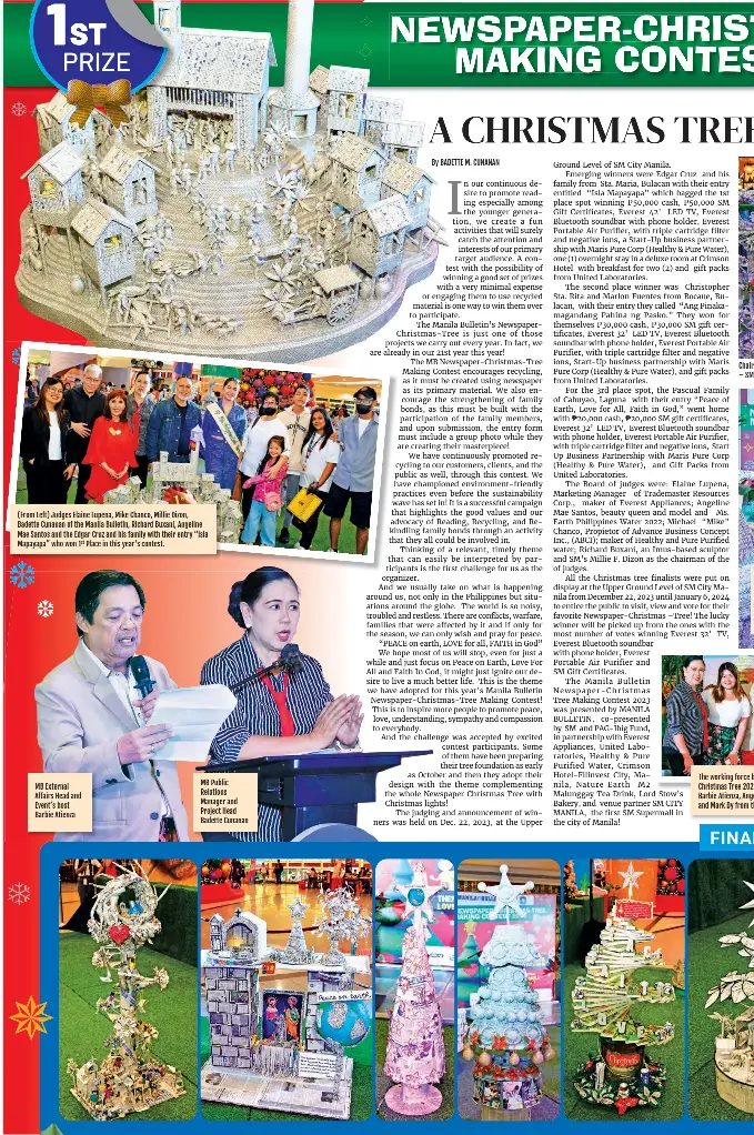 NEWSPAPER-CHRISTMAS-TREE MAKING CONTEST 2023 - PressReader