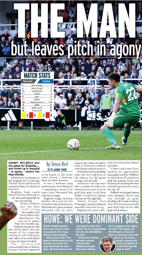 THE MAN but leaves pitch in agony - PressReader