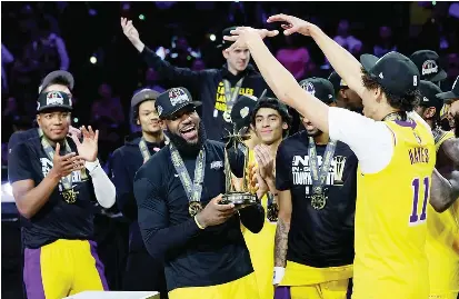 LAKERS WIN INAUGURAL NBA CUP CROWN - PressReader