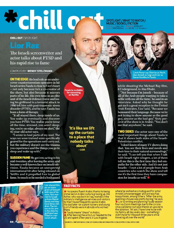 Spotlight on Israeli actor Lior Raz - PressReader