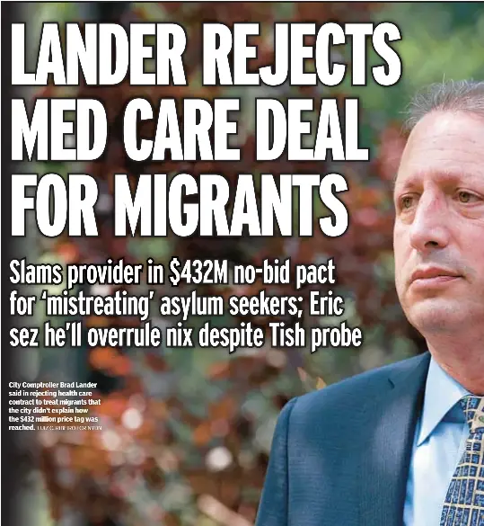 LANDER REJECTS MED CARE DEAL FOR MIGRANTS - PressReader