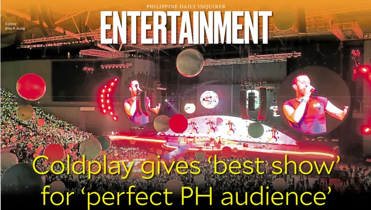 Coldplay gives ‘best show’ for ‘perfect PH audience’ - PressReader