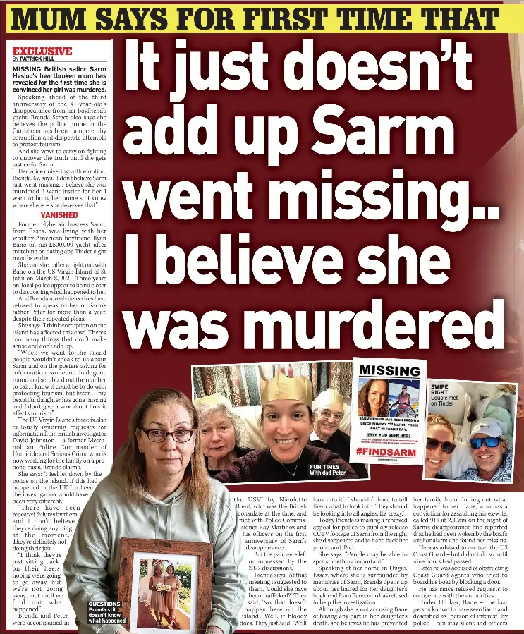 It just doesn’t add up Sarm went missing.. I believe she was murdered - PressReader