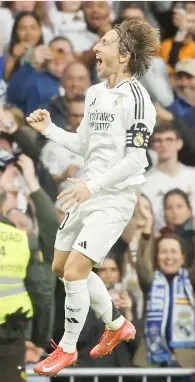 Modric goal lifts Real Madrid - PressReader
