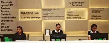 SM Business Service Center is now open at SM City San Mateo - PressReader