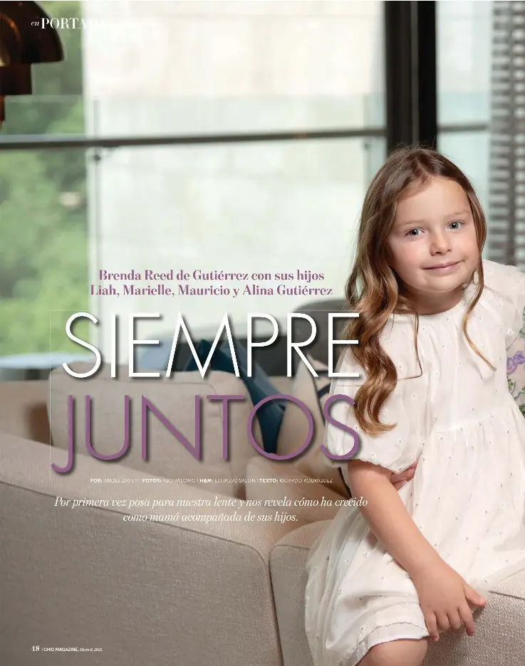 EN PORTADA Brenda Reed de Gutiérrez, Liah, Alina, Mauricio y Marielle ...
