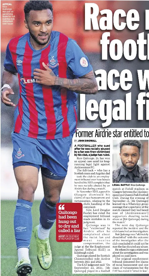 Race row football ace wins legal fight - PressReader